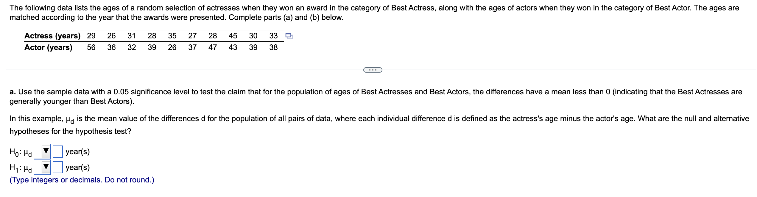 Solved Please give me the hypotheses, test statistic, | Chegg.com