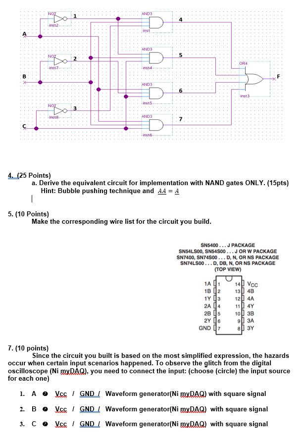 Solved NOT ANO3 4 inst2 inst AND3 NOT 5 Do 2 OR4 ins7 ins14 | Chegg.com