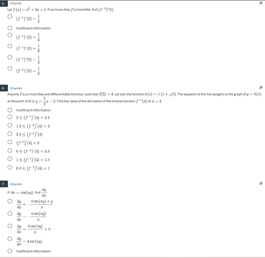 Solved Let f(x)=x3+3x+1. If we know that f is invertible, | Chegg.com