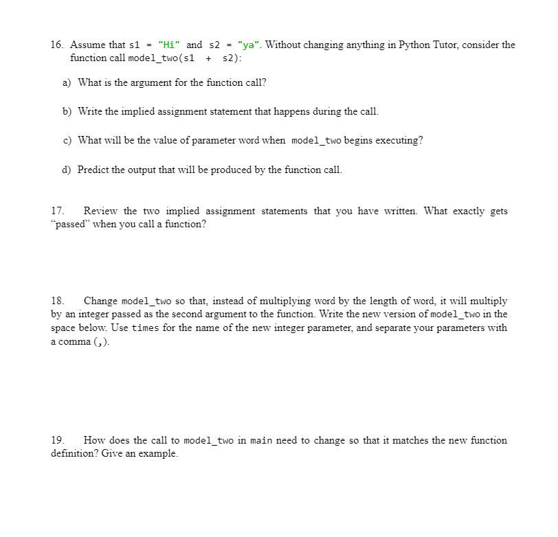 Solved Model 2 Passing Arguments Instead Of Using Input