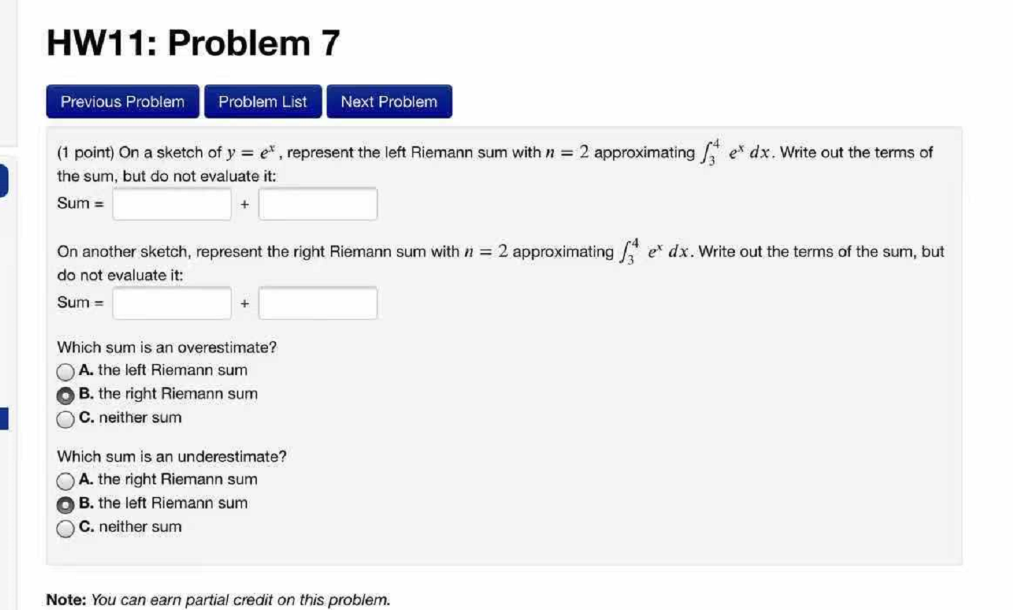 Solved HW11: Problem 8 Previous Problem Problem List Next | Chegg.com Solved HW11: Problem 8 Previous Problem Problem List Next | Chegg.com