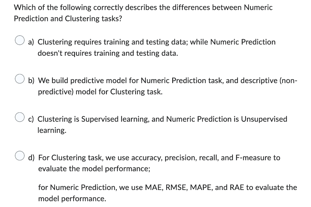 Solved Which of the following correctly describes the | Chegg.com