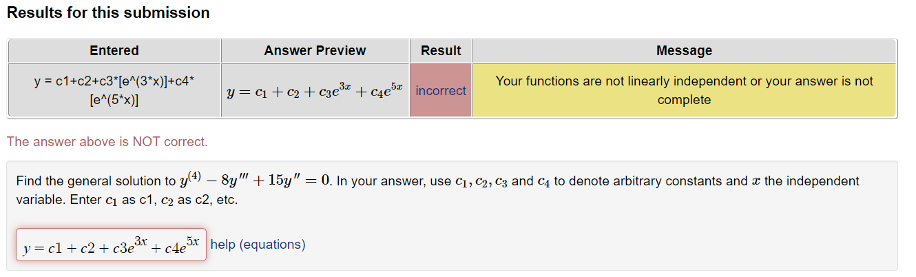 Solved I am not sure why this answer is wrong, can someone | Chegg.com