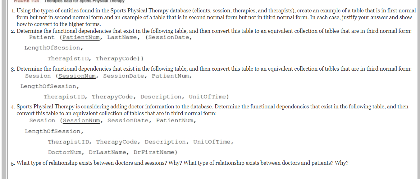 Solved Sports Physical Therapy Case • The following | Chegg.com