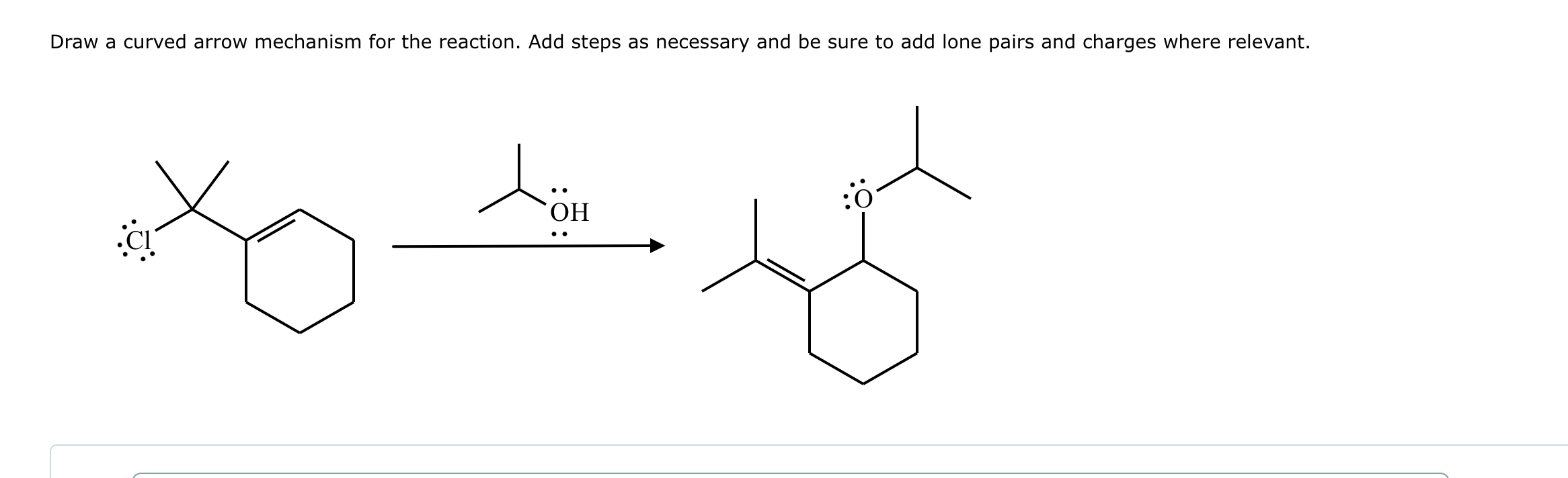Solved Draw a curved arrow mechanism for the reaction. Add | Chegg.com