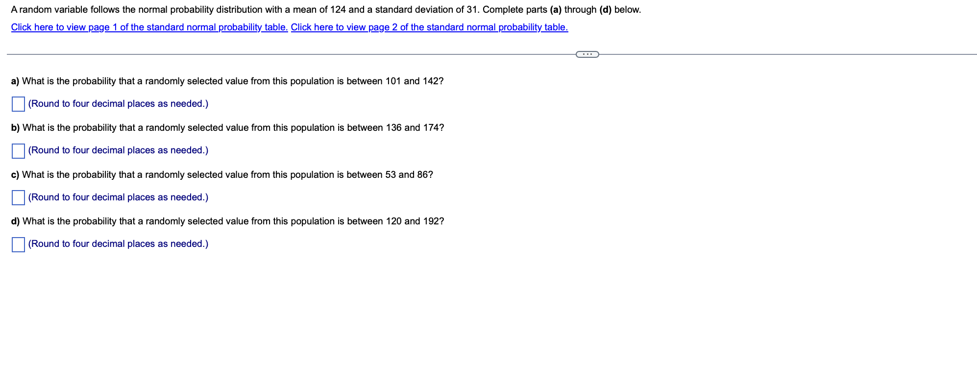 Solved A random variable follows the normal probability | Chegg.com