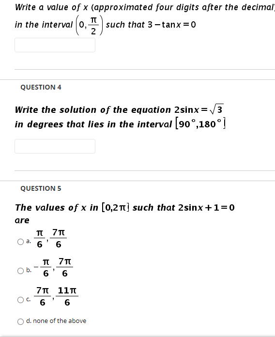 Solved Write a value of x (approximated four digits after | Chegg.com