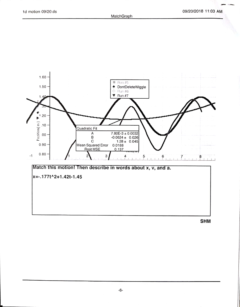 Solved 1d motion 09/20.ds 09/20/2018 11:03 AM MatchGraph | Chegg.com ...