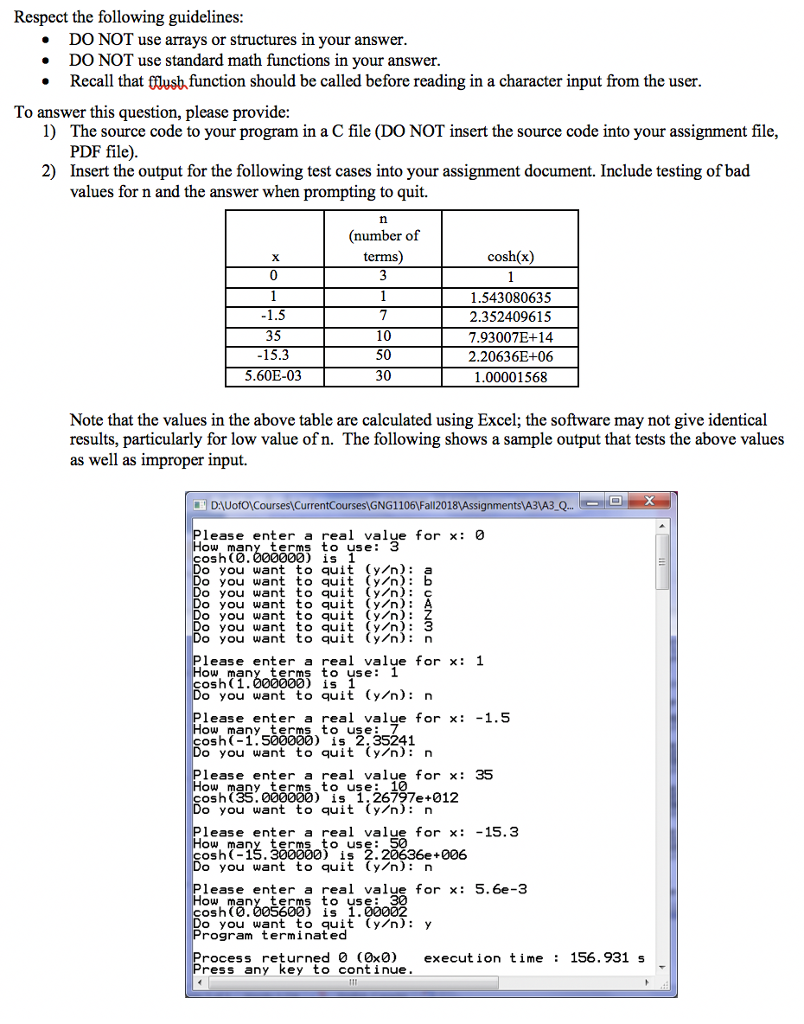 Solved Question 2 (50 marks) cosh(x) Ever wonder how the | Chegg.com