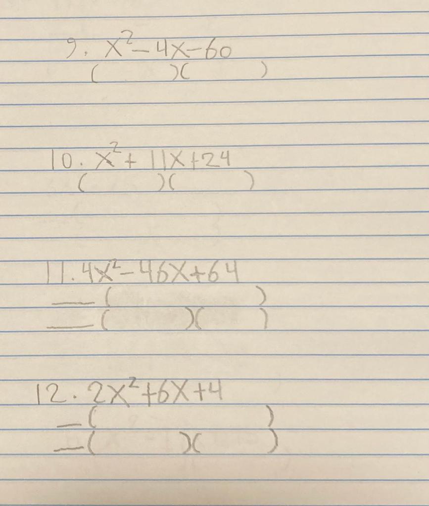 Solved x10⋅x2+11x+24) 12⋅2x2+6x+4−(x)−(x) | Chegg.com