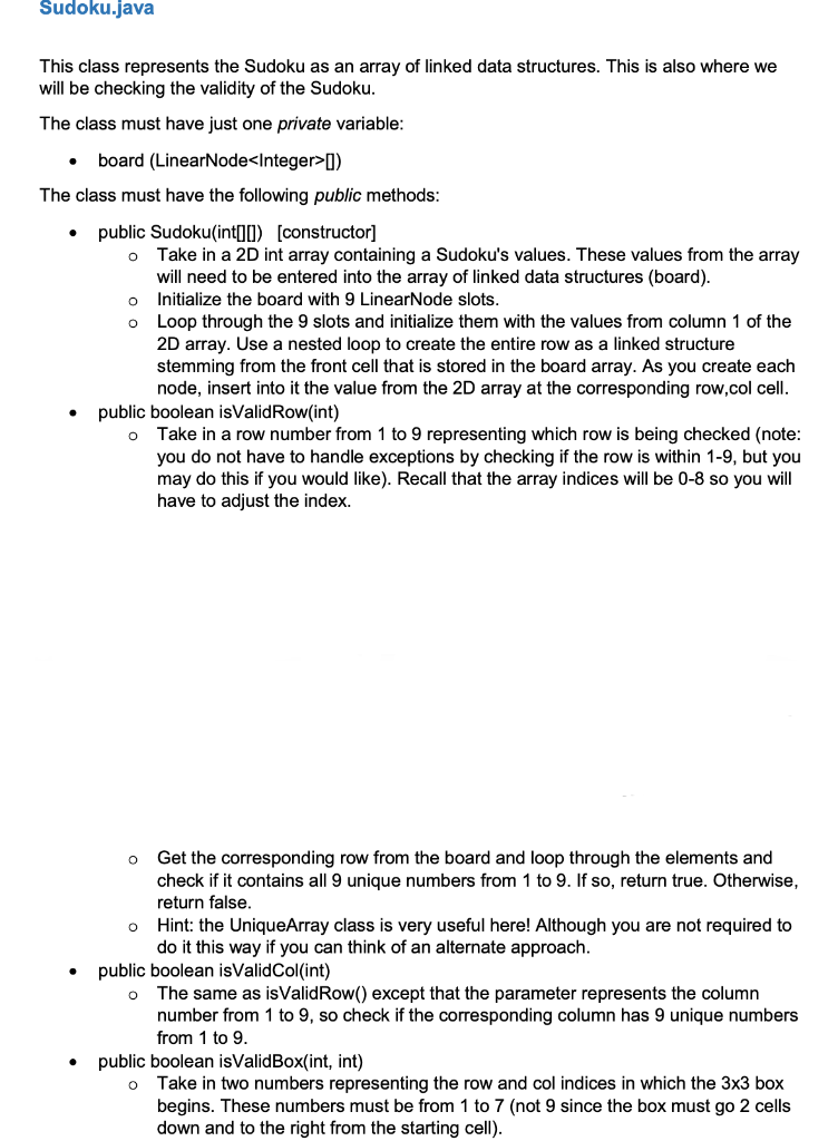 Solved linear node class: public class | Chegg.com