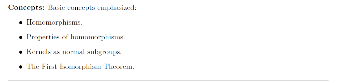 Solved Concepts: Basic concepts emphasized: - Homomorphisms. | Chegg.com