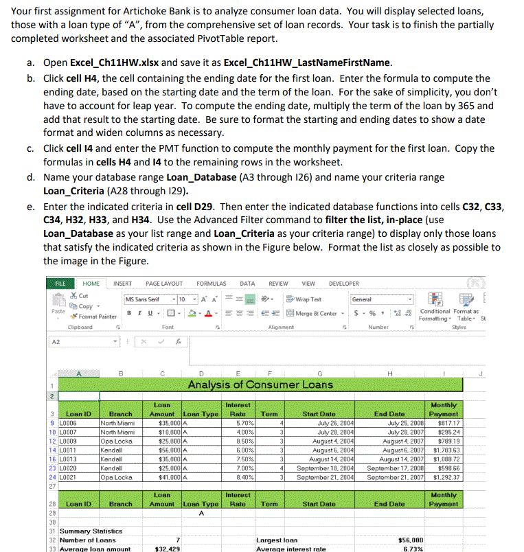 Solved Your first assignment for Artichoke Bank is to | Chegg.com