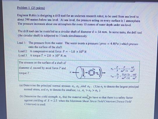 Solved Engineer Robin is designing a drill tool for an | Chegg.com