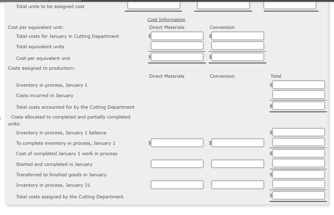 Solved HelloI need help solving this Managerial Accounting | Chegg.com