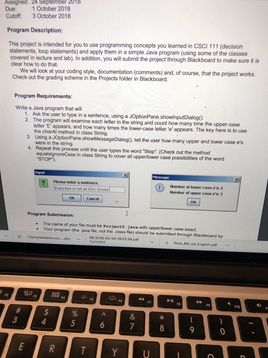 Solved Assigned 24 September 2018 Due 1october 2018 