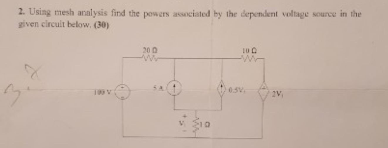 Solved Using mesh analysis find the powers asocisted by the | Chegg.com