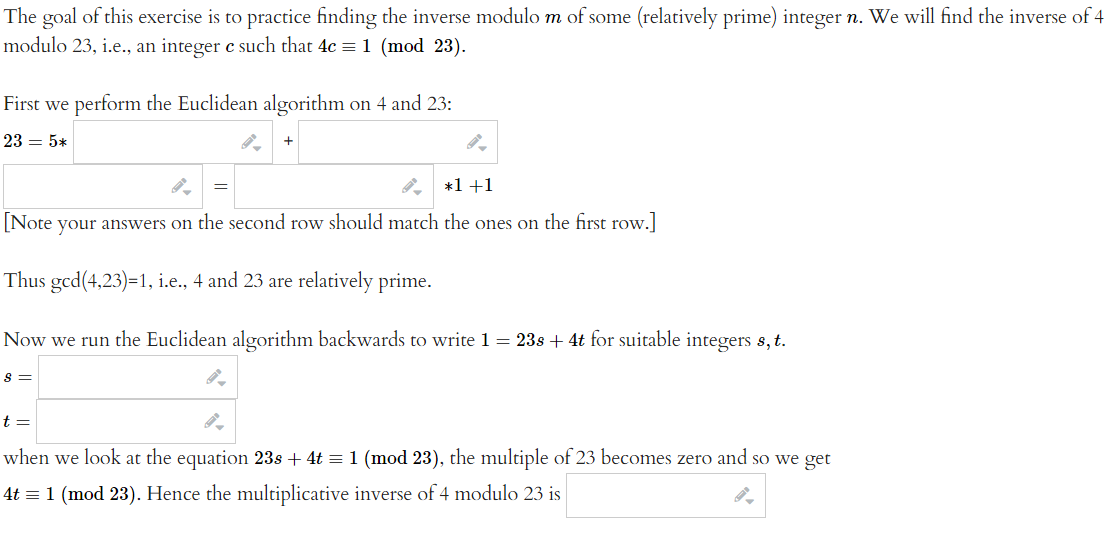 Solved The goal of this exercise is to practice finding the | Chegg.com