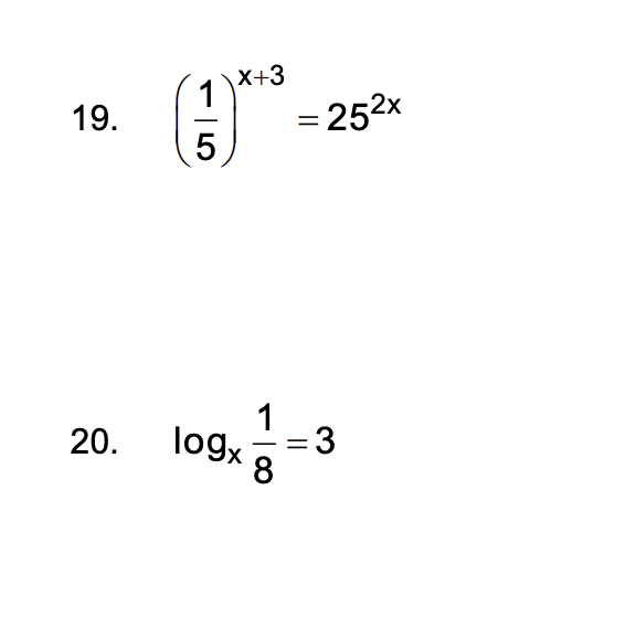 Solved Find the solution set of each equation.19. | Chegg.com