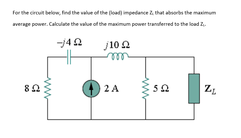 Solved For the circuit below, find the value of the (load) | Chegg.com