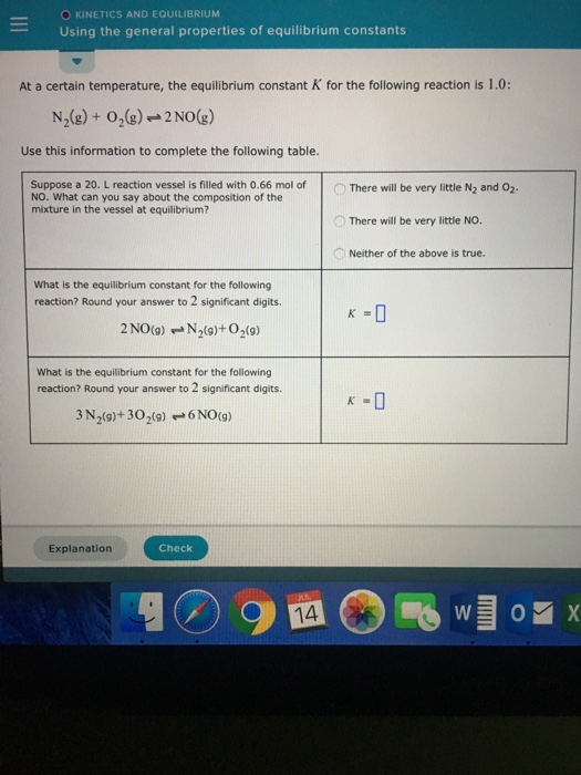 Solved O KINETICS AND EQUILIBRIUM -Using the general | Chegg.com