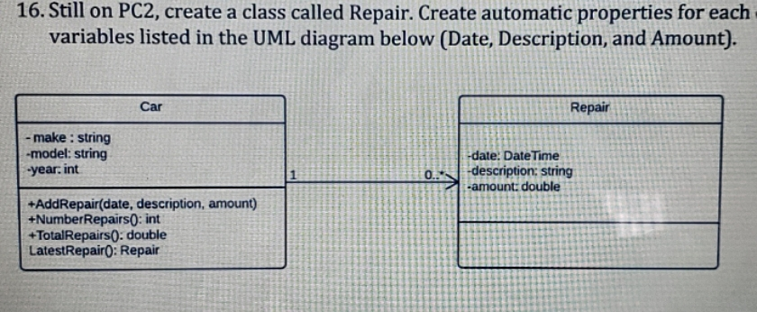 Convert this UML Diagram into C++ coding | Chegg.com