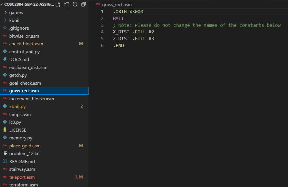 Solved Write An Lc 3 Assembler Program That Places A