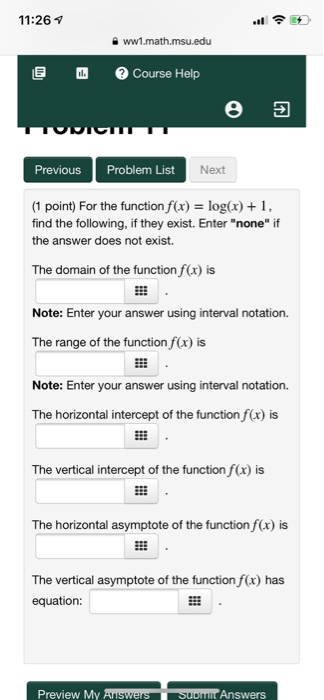 Solved 11:251 E Course Help Problem Status You have | Chegg.com