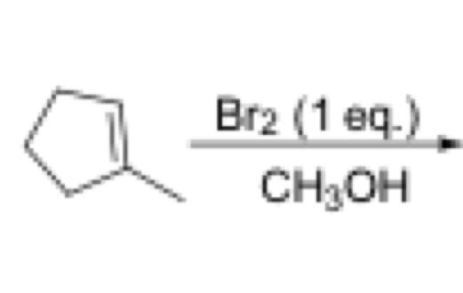 Solved Br2 (1 eq.) CH OH | Chegg.com