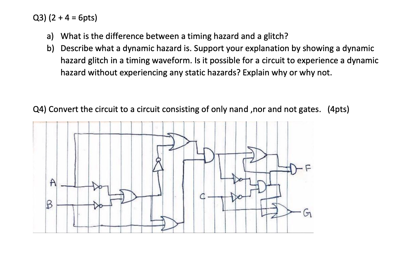 Q3) (2 + 4 = 6pts) a) What is the difference between | Chegg.com