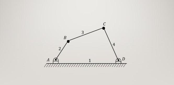 Solved The linkage shown in the picture below has links | Chegg.com