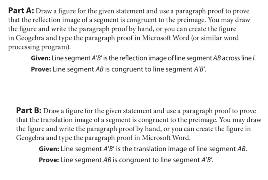 Solved Part A: Draw a figure for the given statement and use | Chegg.com