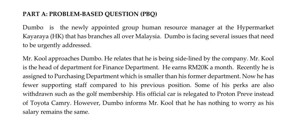 Solved PART A: PROBLEM-BASED QUESTION (PBQ) Dumbo is the | Chegg.com Solved PART A: PROBLEM-BASED QUESTION (PBQ) Dumbo is the | Chegg.com