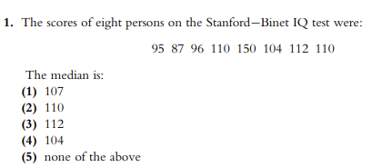 Solved 1. The scores of eight persons on the Stanford-Binet | Chegg.com