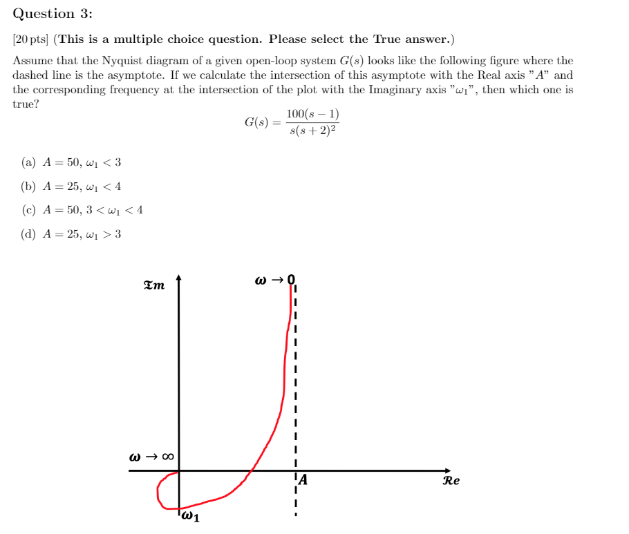 Solved Question 3 20 Pts This Is A Multiple Choice 