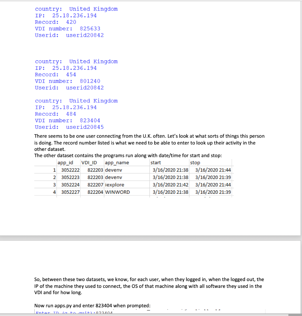 Solved Server log cyber exercise: Part of what cyber | Chegg.com