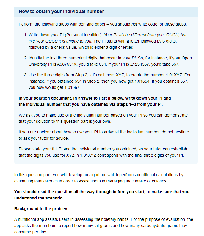 Solved How to obtain your individual number Perform the | Chegg.com