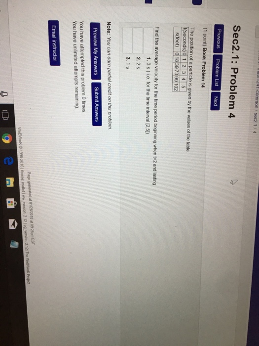 Solved Sec2.1: Problem 4 Problem i Next (1 point) Book | Chegg.com