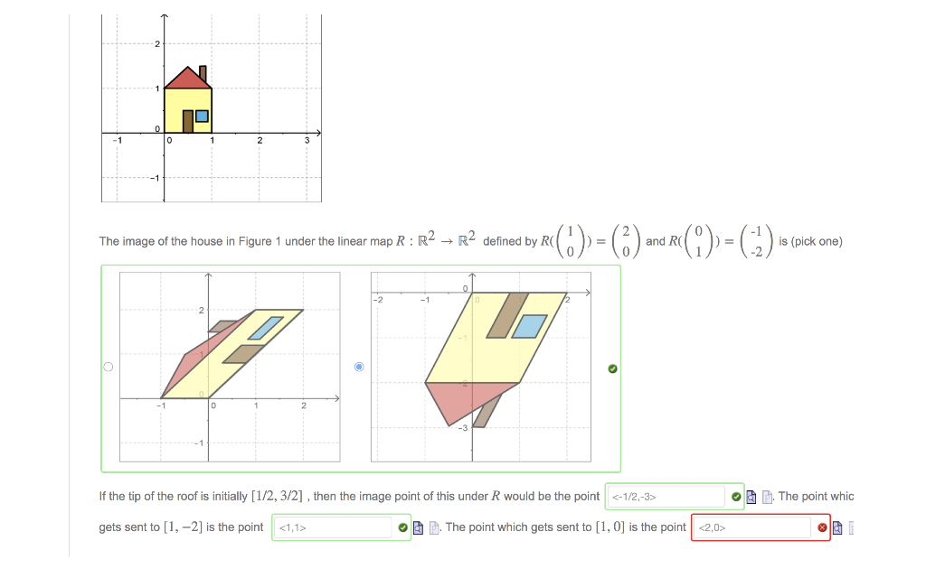 Solved 10 2 3 The image of the house in Figure 1 under the | Chegg.com