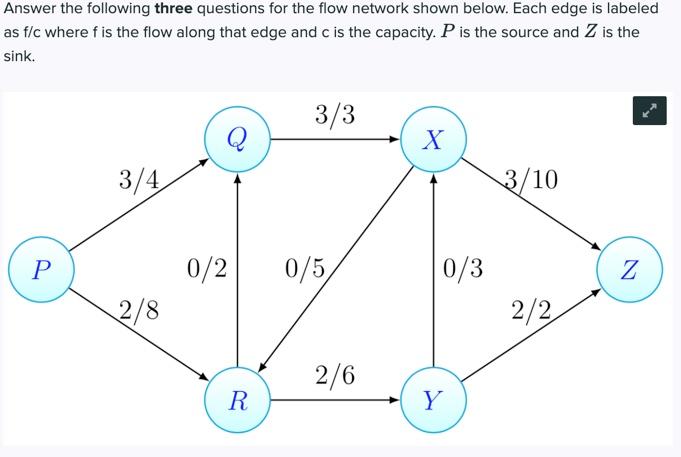 Solved Answer the following three questions for the flow | Chegg.com