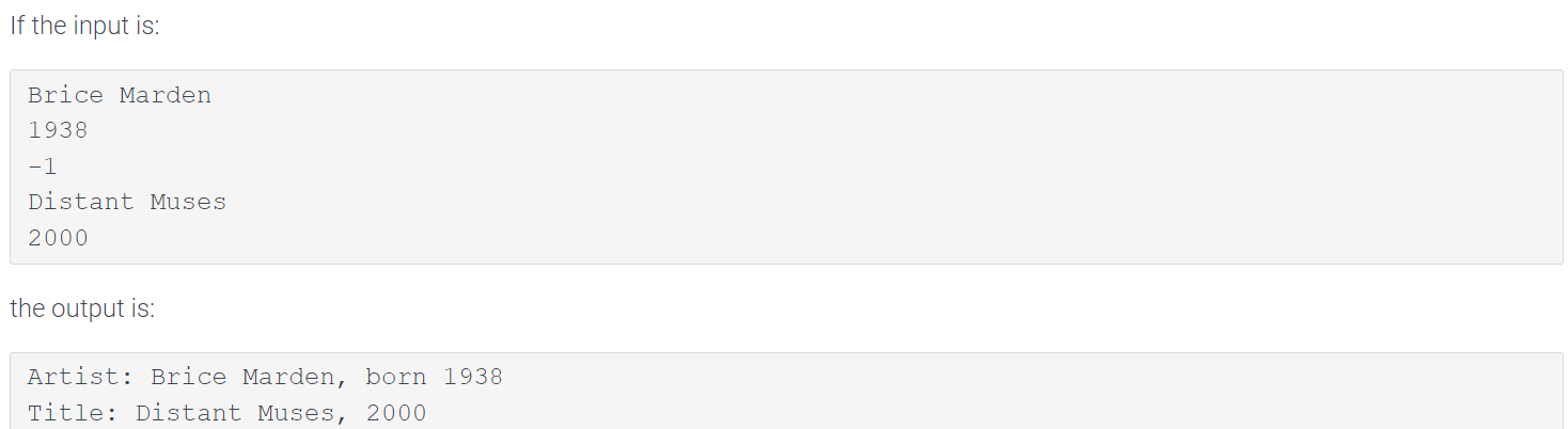 Solved Define the Artist class in Artist.py with a | Chegg.com