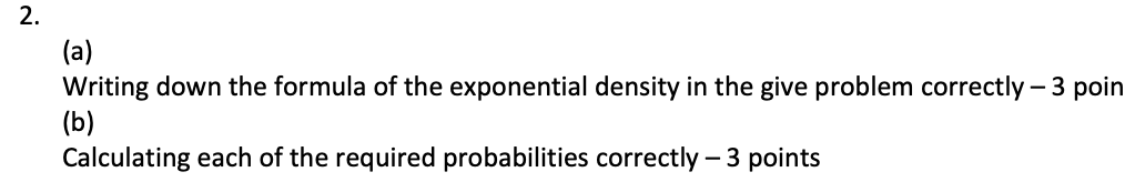 Solved 2. The waiting time in a queue follows exponential | Chegg.com