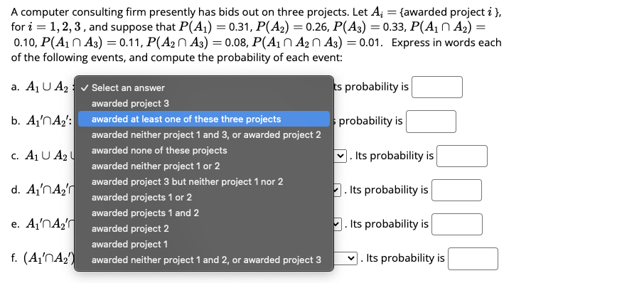 Solved A computer consulting firm presently has bids out on | Chegg.com