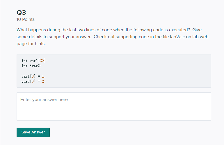 Solved Q1 10 Points An array of type X and a pointer to type | Chegg.com