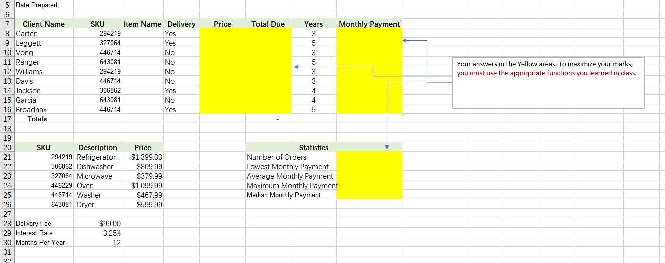 5 Date Prepared: | Chegg.com
