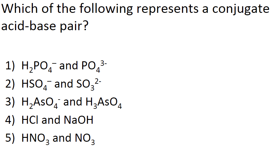 Solved Which of the following represents a conjugate | Chegg.com