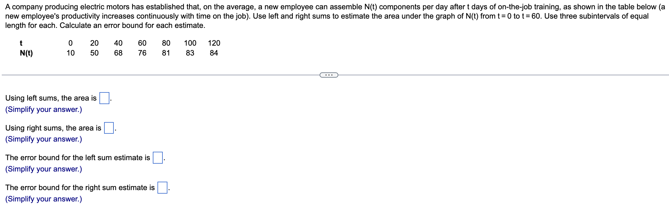 Solved length for each. Calculate an error bound for each | Chegg.com