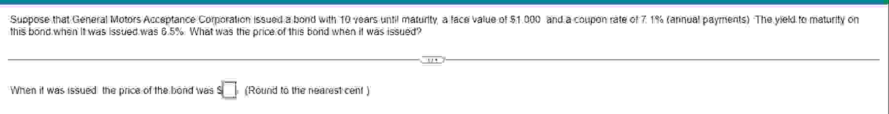 Solved Stupose that General Motors Acceptance Compration | Chegg.com