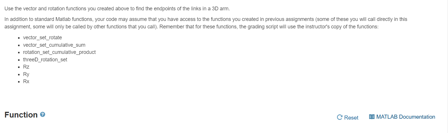 Solved Use the vector and rotation functions you created | Chegg.com