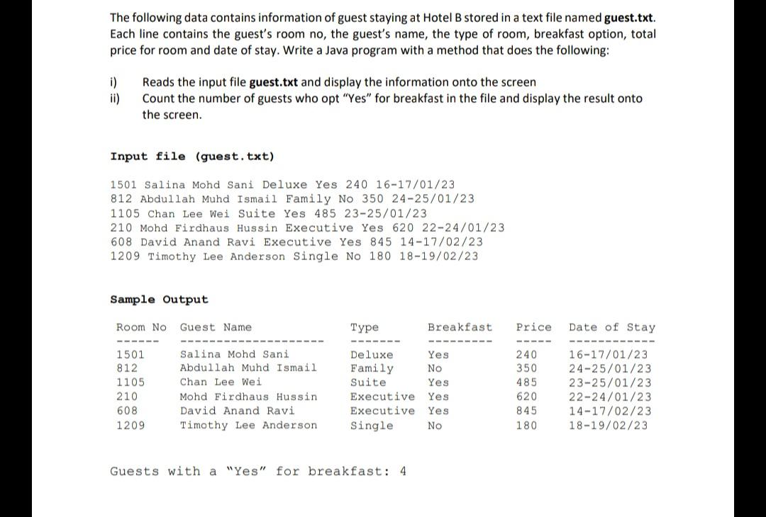Solved Subject: java programming Below is the code | Chegg.com
